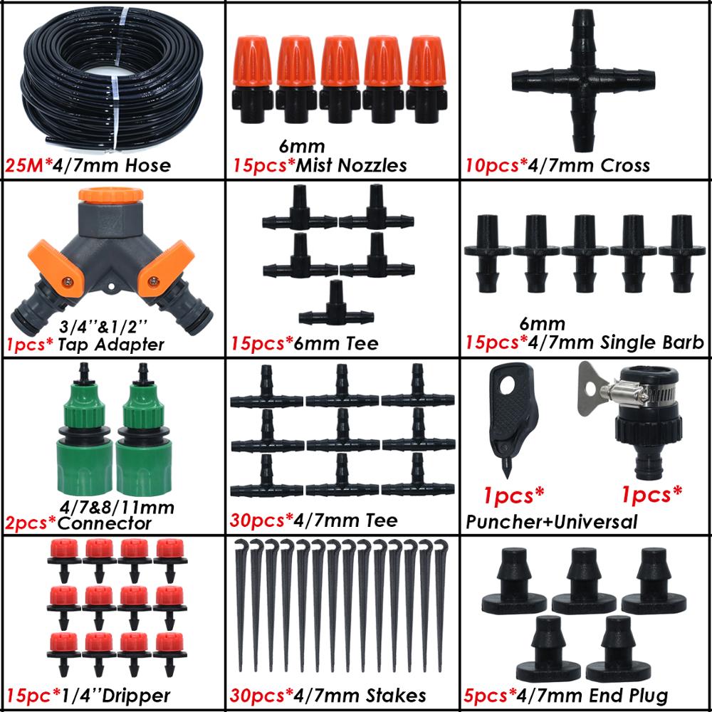 SPRYCLE 25M Garden Micro Drip Irrigation Kits Mist... – Grandado