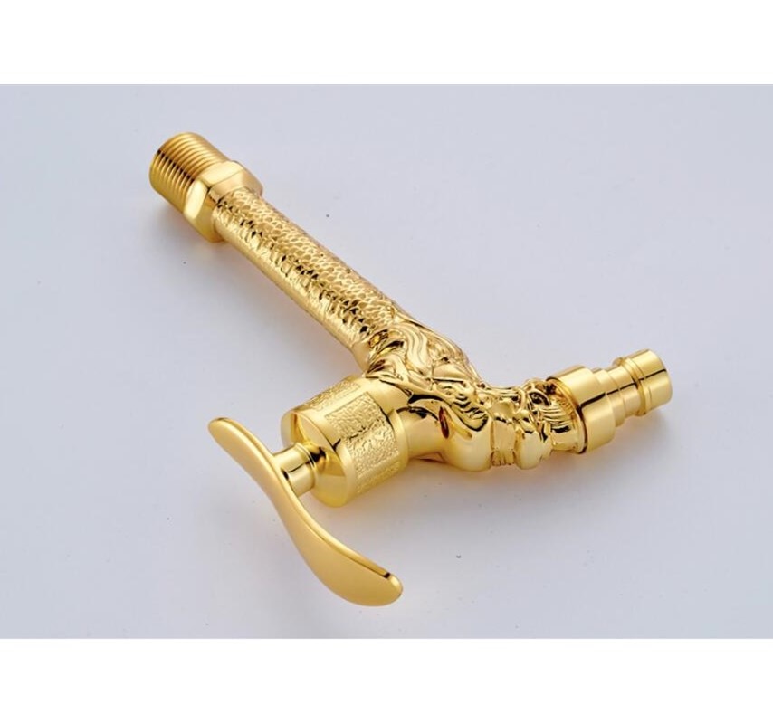 Art Gesneden Muur Mount Bibcock Messing Retro Tap ... – Grandado
