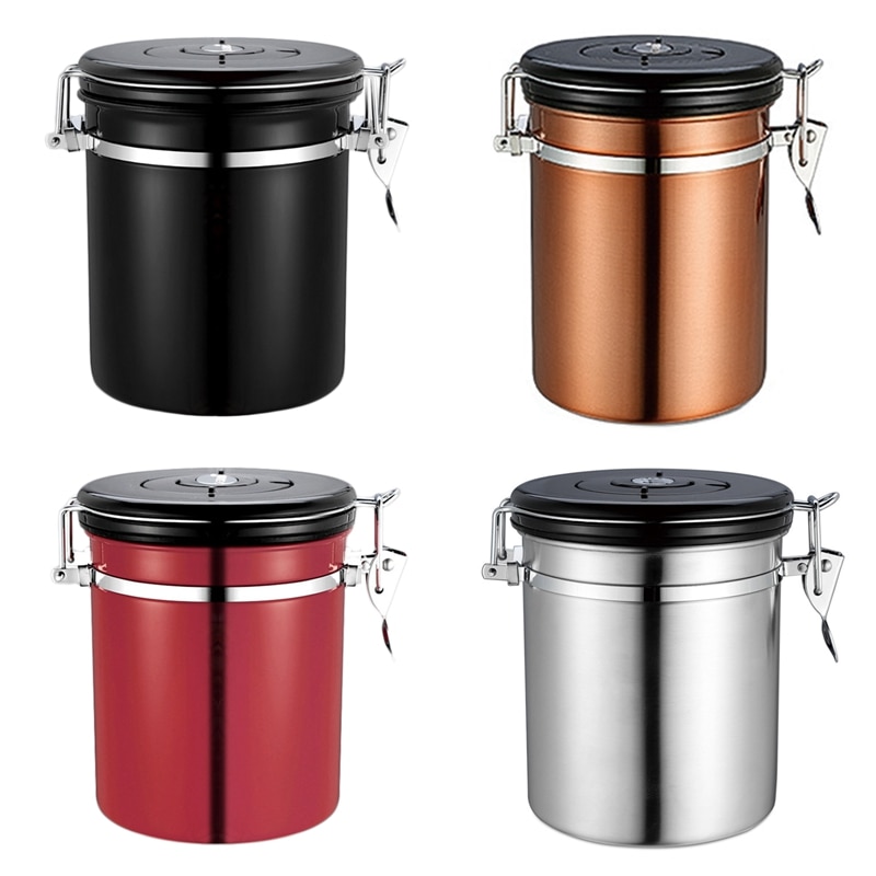 Coffee Storage Container Airtight Stainless Steel ... – Vicedeal