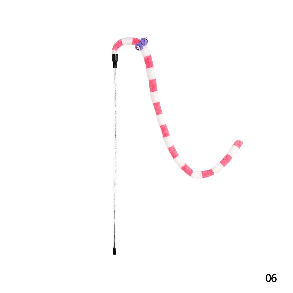 Caterpillar Funny Cat Stick Interactive Cat Toy Fe... – Grandado