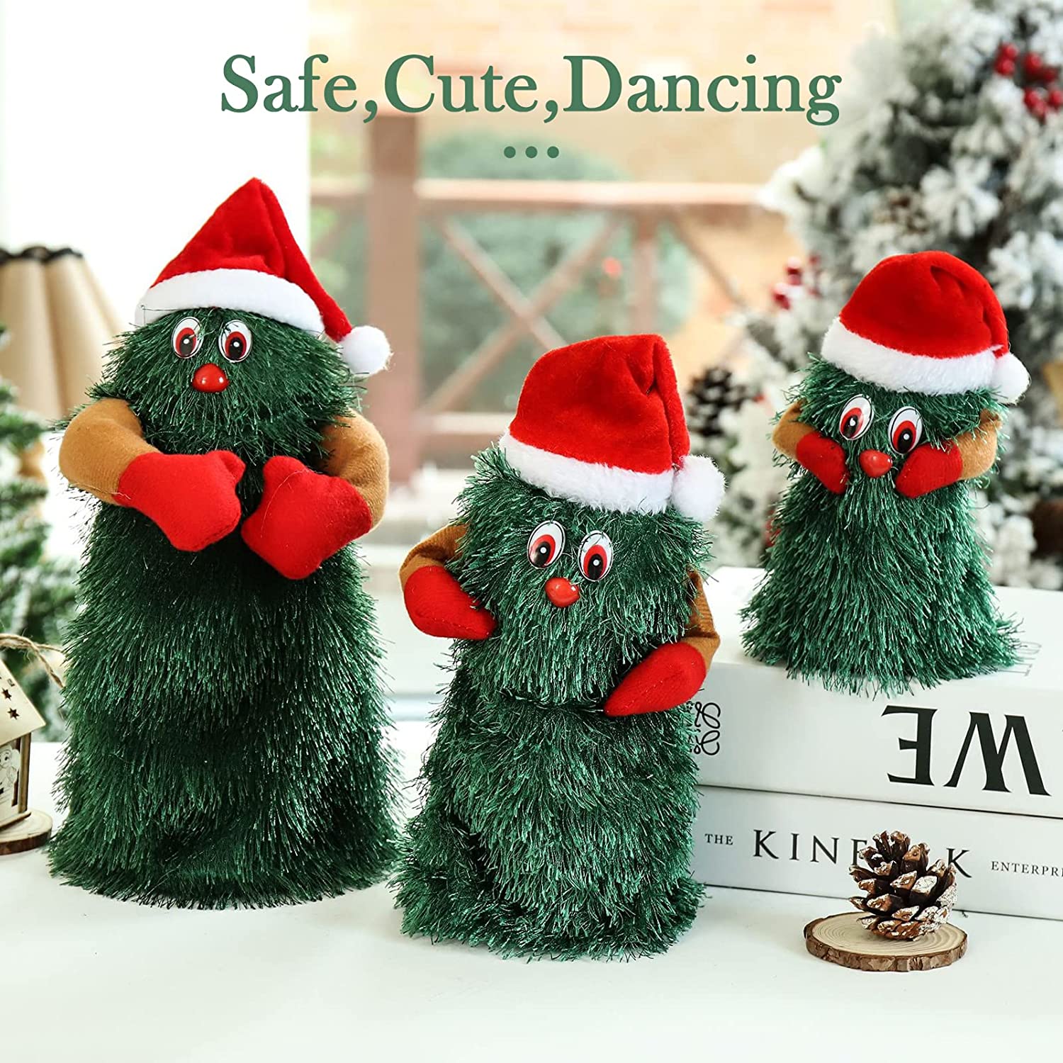 Electric Dancing Christmas Tree Funny 360 Degree R... – Grandado