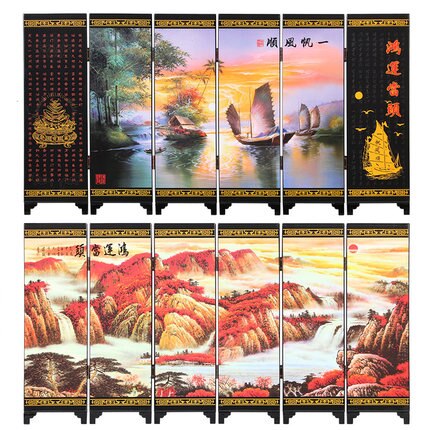 Office Table MINI Folding Screens 6 Joined Panels ... – Grandado