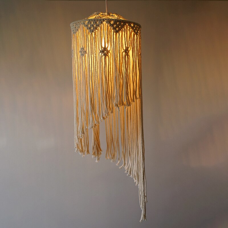 Hand Knitting Lamp Shade Ceiling Light Shade Fitti... – Grandado