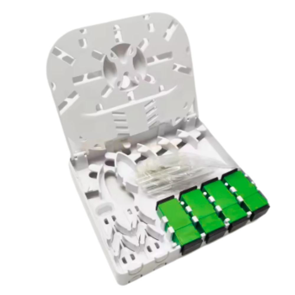 5 uds caja de Panel de fibra óptica 4 puertos núcl... – Grandado