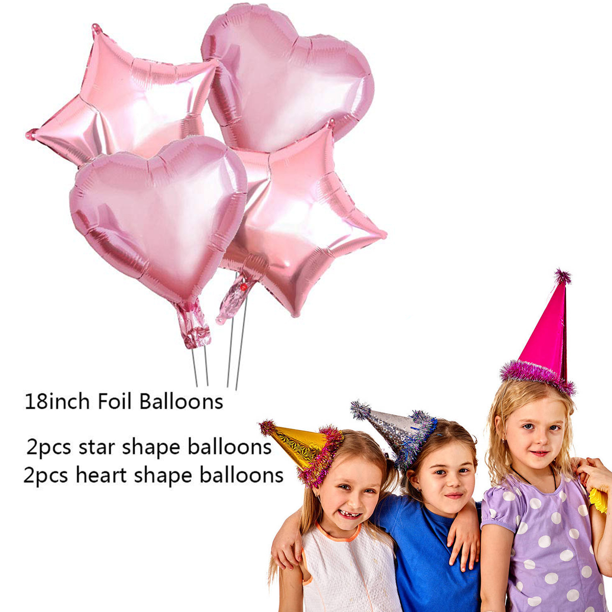 Birthday Party Supplies Decor Kit Foil & Latex Bal... – Grandado