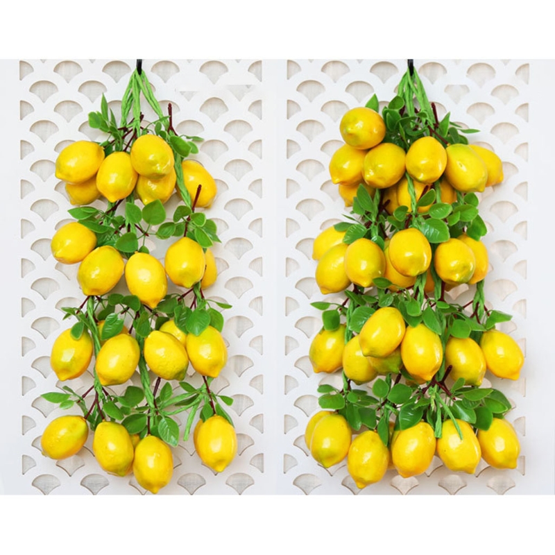 Simulation Artificial Fruit Lemon String for Resta... – Grandado