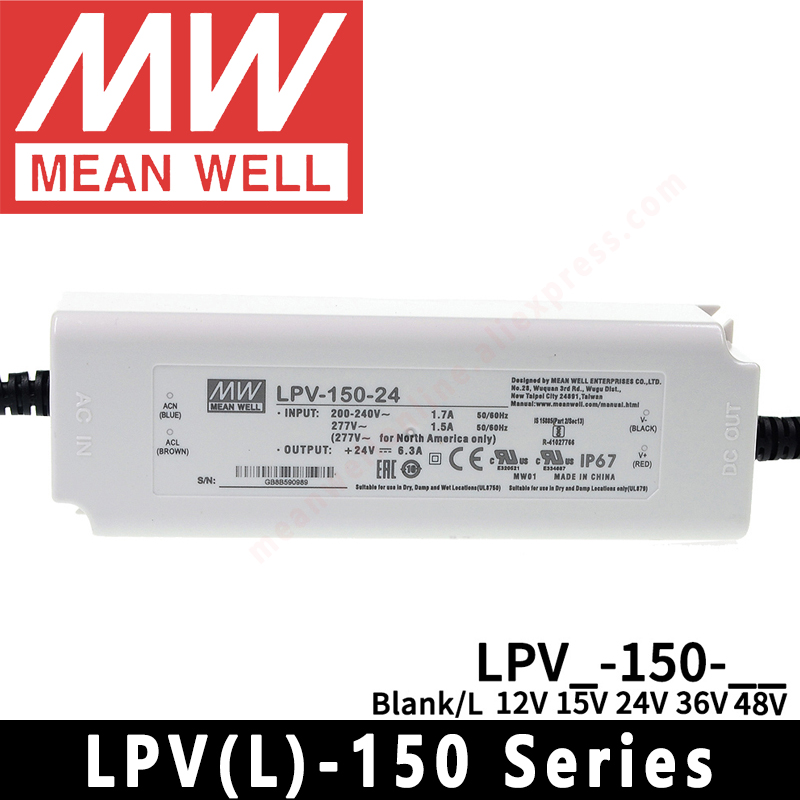 Meanwel LPVL-150 LED-transformator ip67 LED-strom ... – Grandado