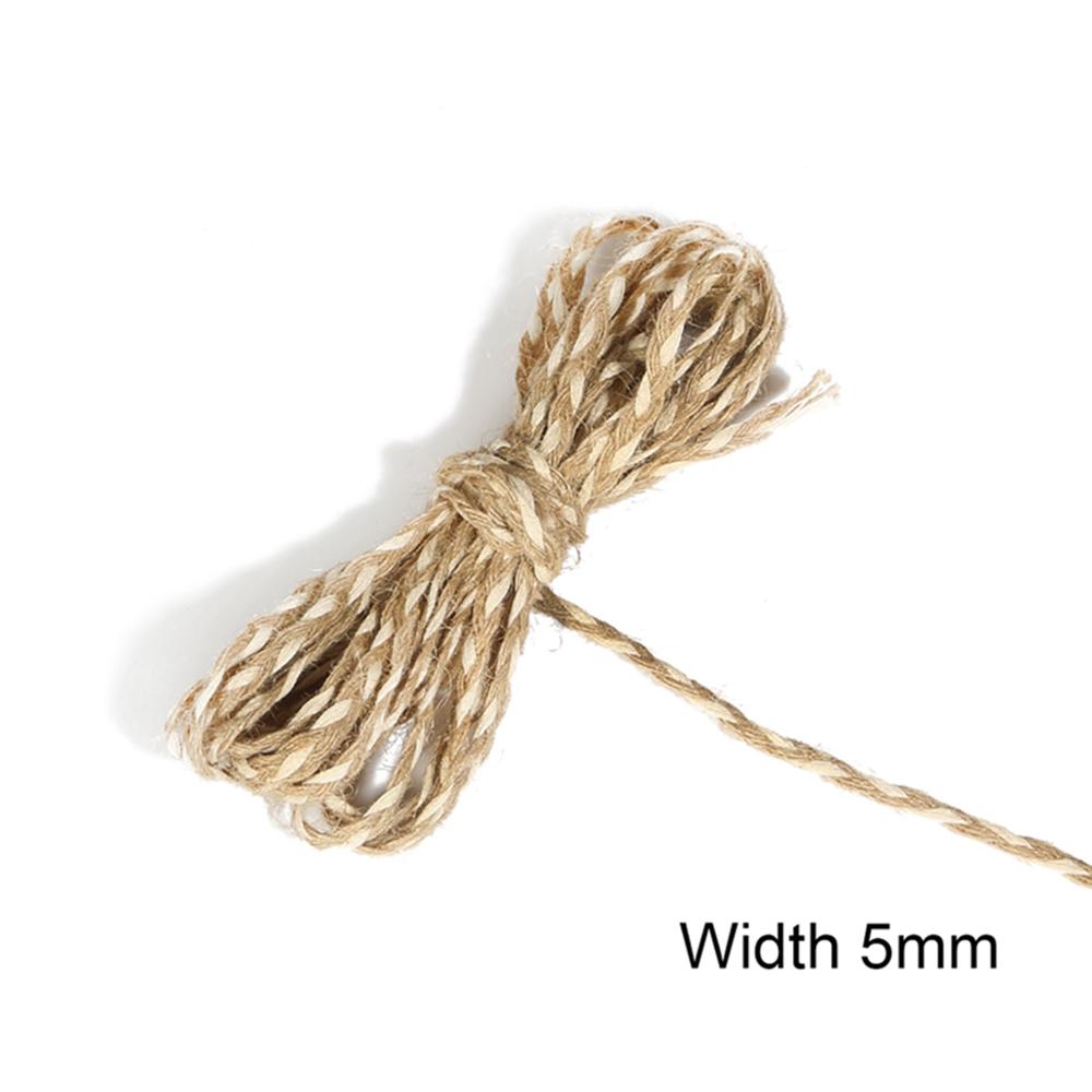 5M Vintage Natural Hessian Jute Twine Rope Wedding... – Grandado