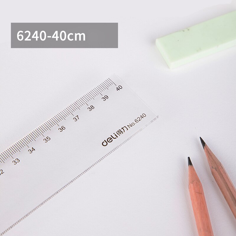 Deli Multi-standard Plastic Ruler Durable 20cm/30c... – Grandado