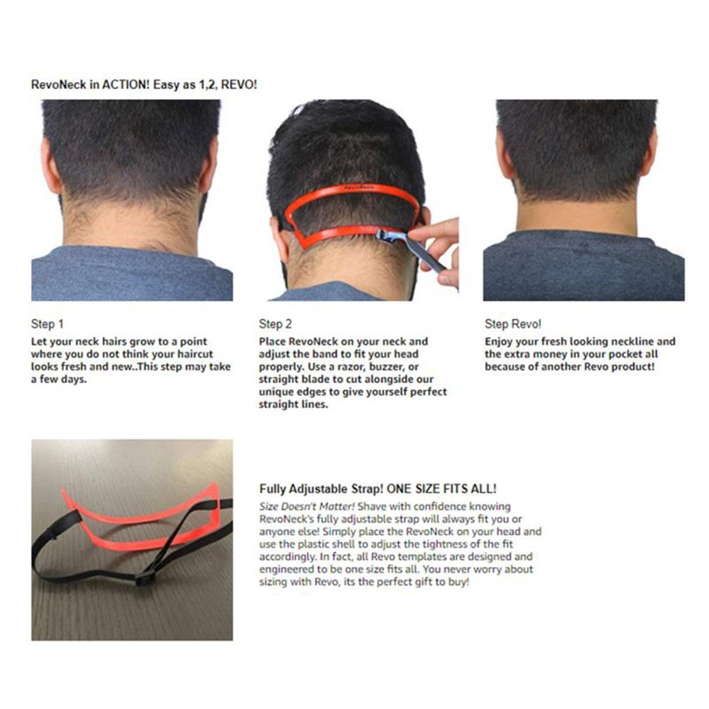 Neck Shape Trim Ruler Men Beard Shaping Template H... – Grandado