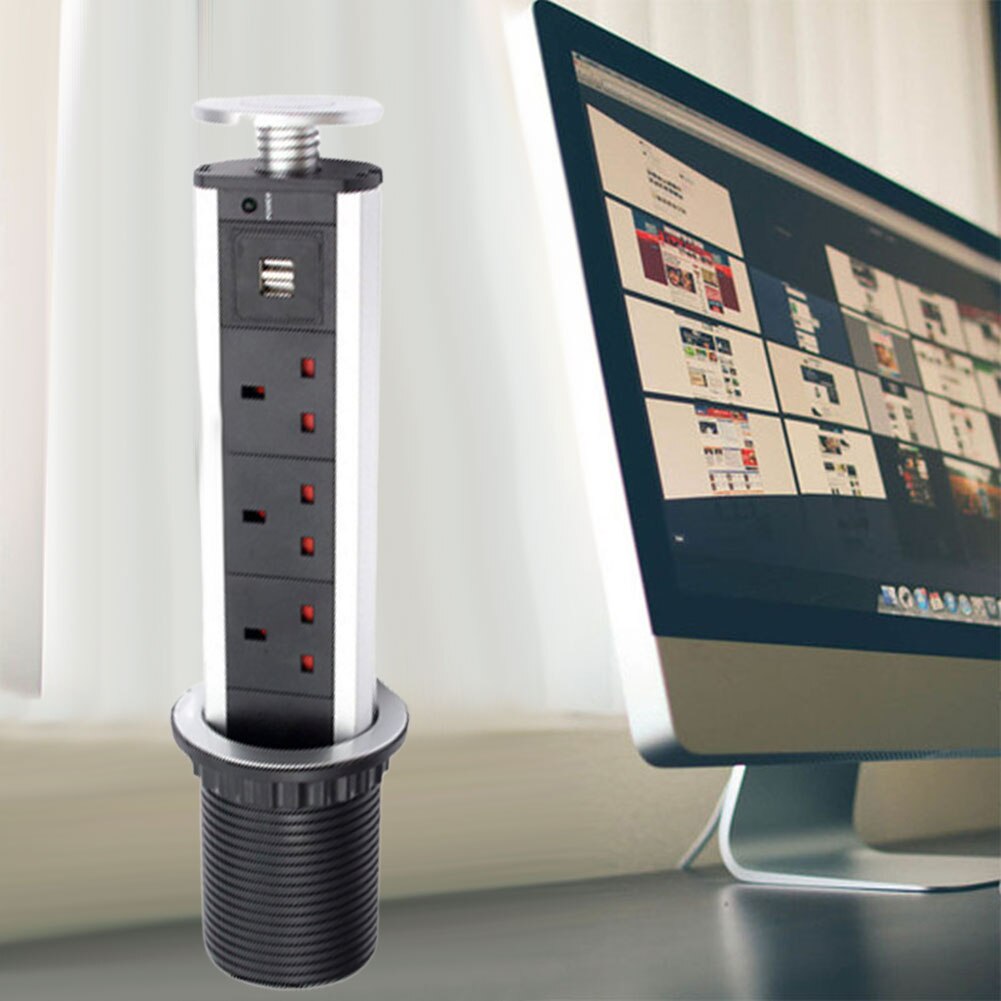 Table socket 2 Power Socket 2 USB Charging Port De... – Grandado