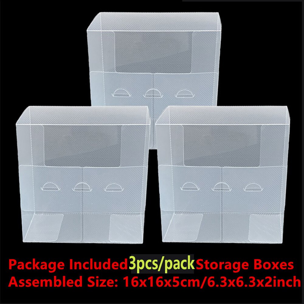 16x16x5cm Transparent Storage Boxes for Storing Co... – Vicedeal