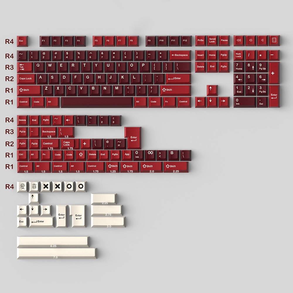 GMK Jamon Clone DOUBLE SHOT 173 Keys Cherry Profil... – Vicedeal