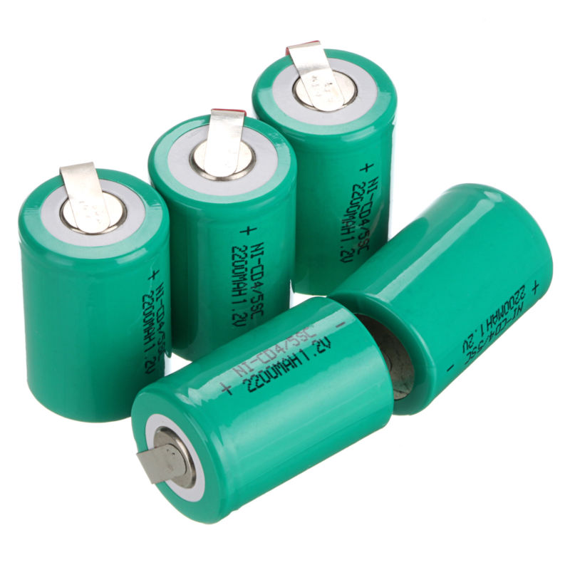 GTF 4PCS 2200mAh 4/5 SC Ni-CD Battery 1.2V Sub C b... – Vicedeal
