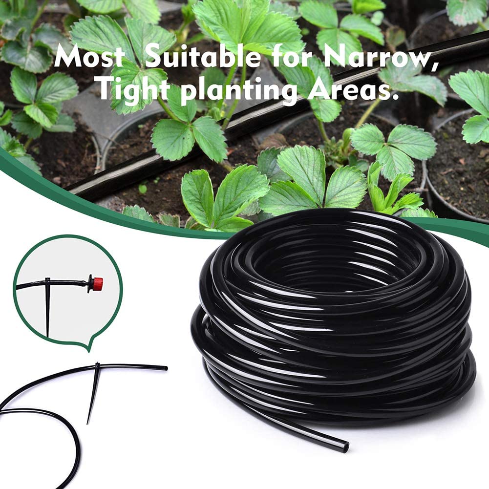 5-100M Watering Hose 4/7mm Garden Drip Pipe 1/4 Tu... – Vicedeal