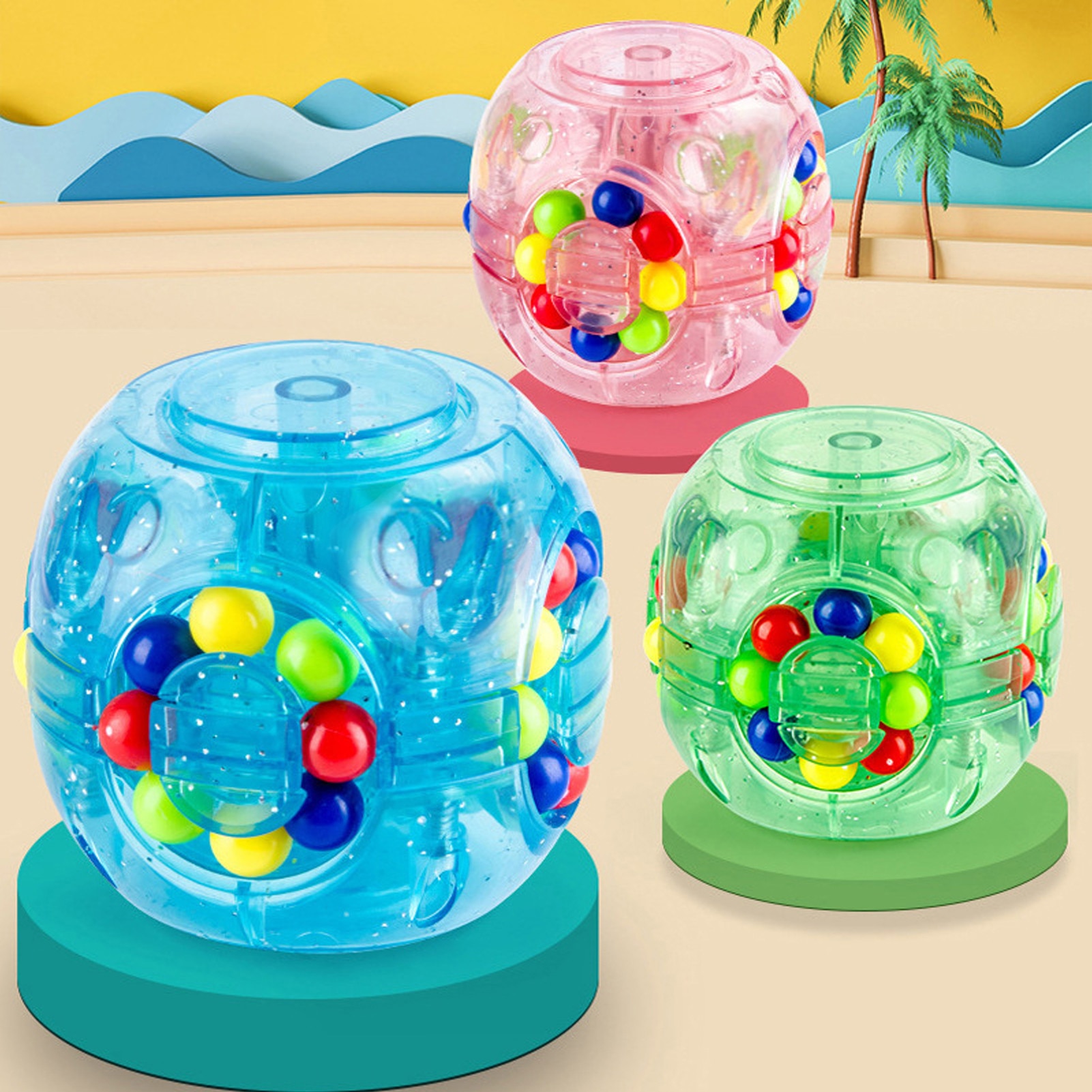 Fidget Anti Depression Toy Glowing Magic Bean Gyro... – Vicedeal