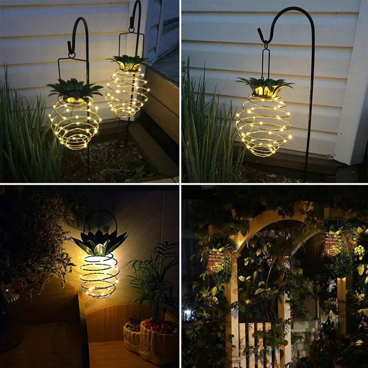 Zonne-energie Led Verlichting Tuin Yard Home Anana... – Grandado