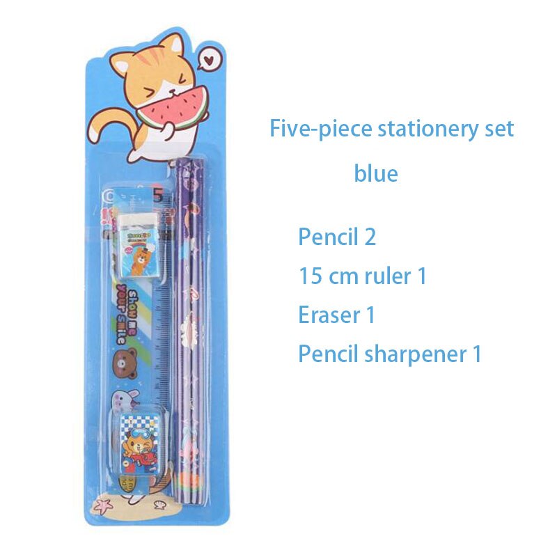 Five-Piece Boy And Girl Wooden Pencil Set, Pencil ... – Grandado