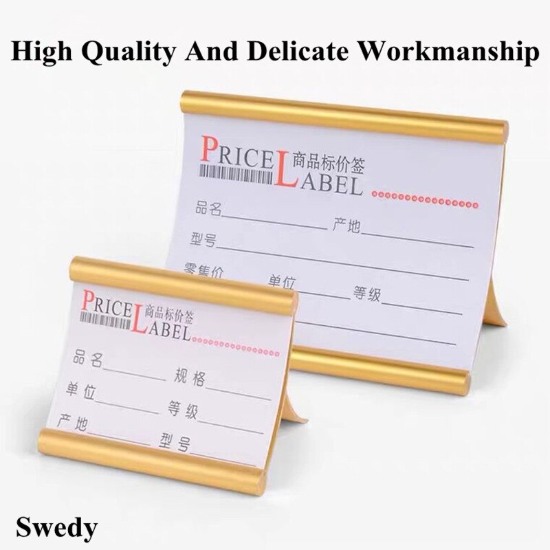 70x60mm Aluminum Small Price Label Tags Holder Tab... – Vicedeal