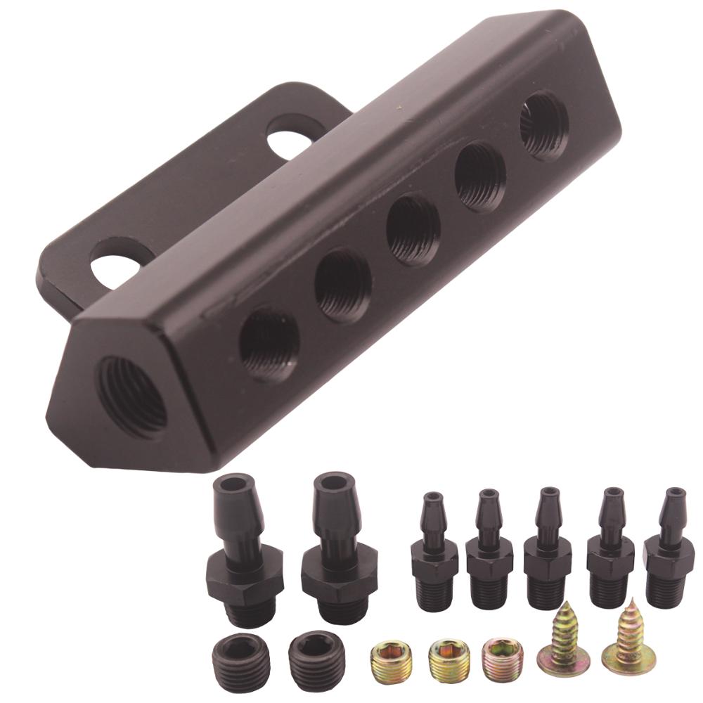 5 Port VACUUM Block Intake Manifold Fuel Gas Waste... – Grandado