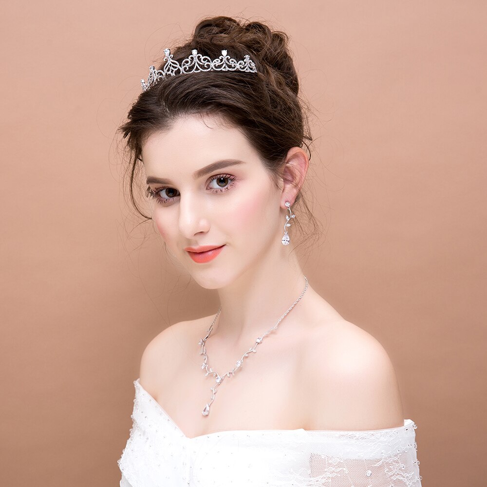 Princess Bridal Jewelry Sets Cubic Zirconia Micro ... – Grandado