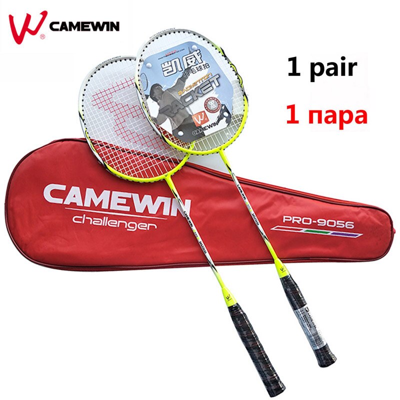 1 Pair Carbon Aluminum Badminton Racket With Bag C... – Grandado