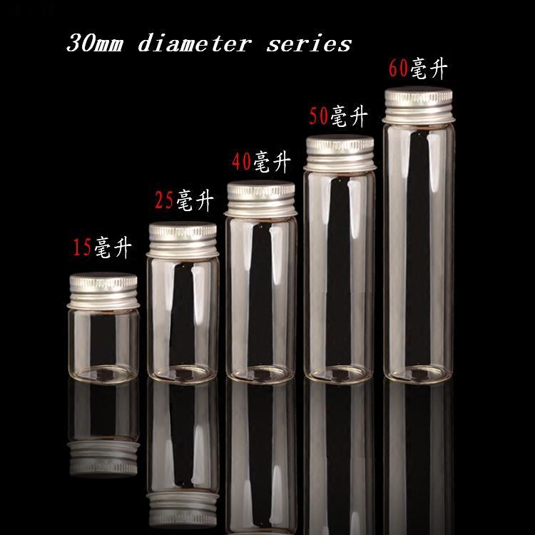 10pcs/lot 30x40x21mm 15ml Aluminum Screw Cap Glass... – Grandado