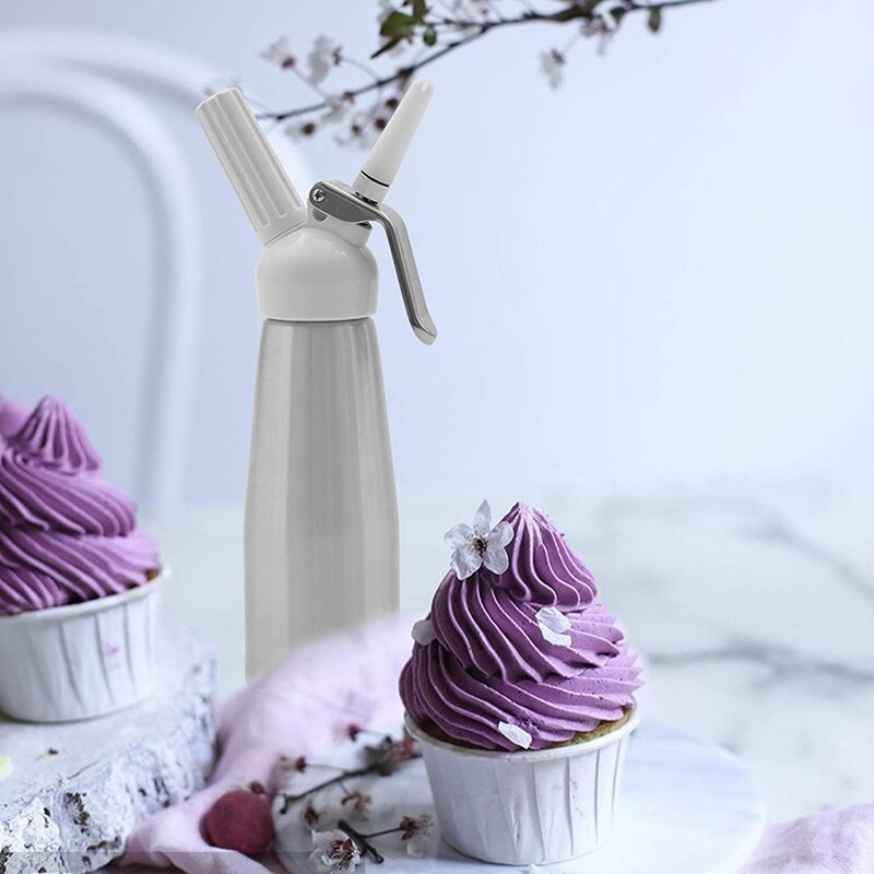 Whipped Cream Dispenser 500Ml with 3 Plastic Nozzl... – Vicedeal