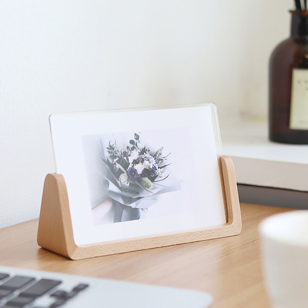 Wood Acrylic Photo Frame U-Shaped Photo Frame Wood... – Grandado