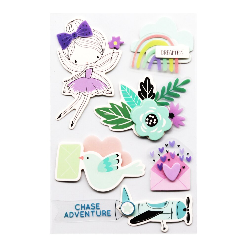 CRZCrafter Dimensional 3D Stickers Paper & Plastic... – Vicedeal