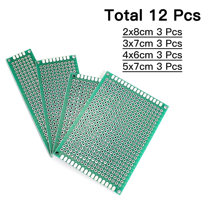 12 Pcs Double Side PCB Board, Prototype PCB Univer... – Grandado