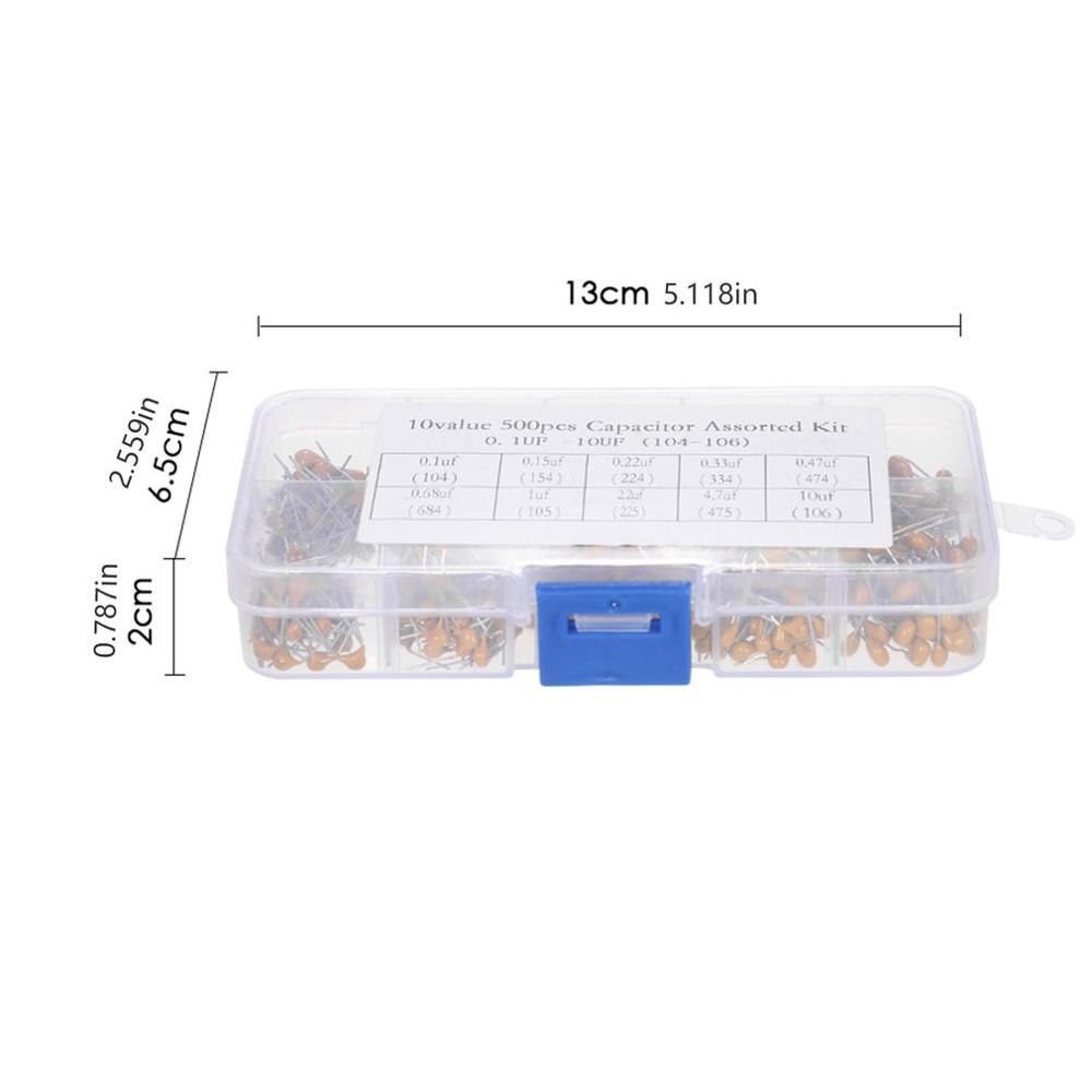 500 Pcs / Set Multilayer Ceramic Capacitor Selecti... – Grandado