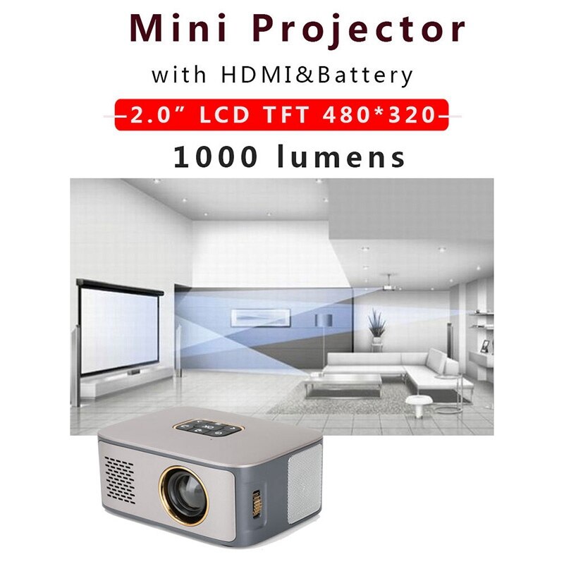Projector SD40 1000 Lumens 1080P Mini Household Pa... – Grandado