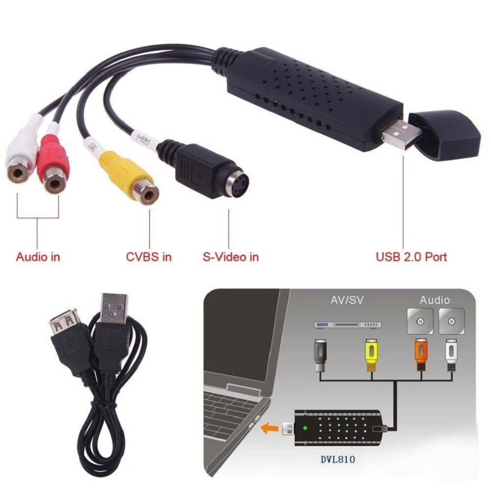 Universal USB 2.0 Video Capture Card Konverter PC ... – Vicedeal