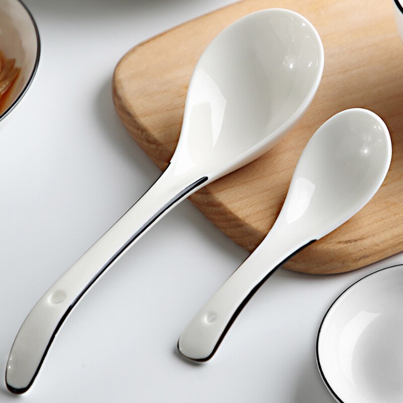 Nieuw Wit Servies Set Porseleinen Lepel Kom Plaat ... – Grandado