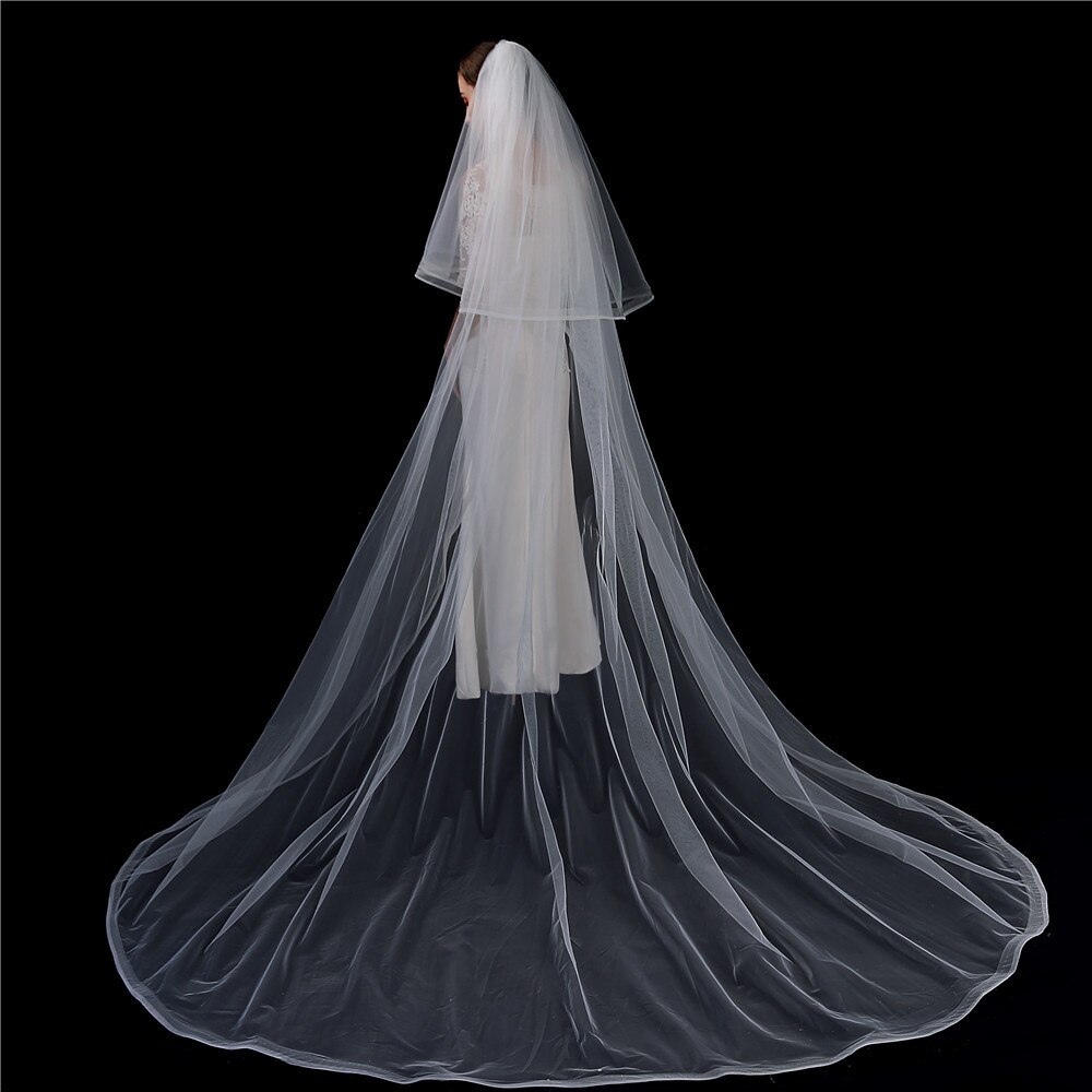 cathedral wedding veil voile de mariee Lace Long W... – Vicedeal