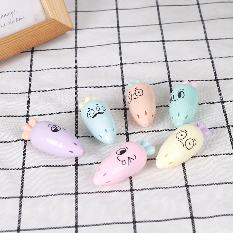 6Pcs/Set Mini Highlighter Pen Cute Cartoon Radish ... – Grandado