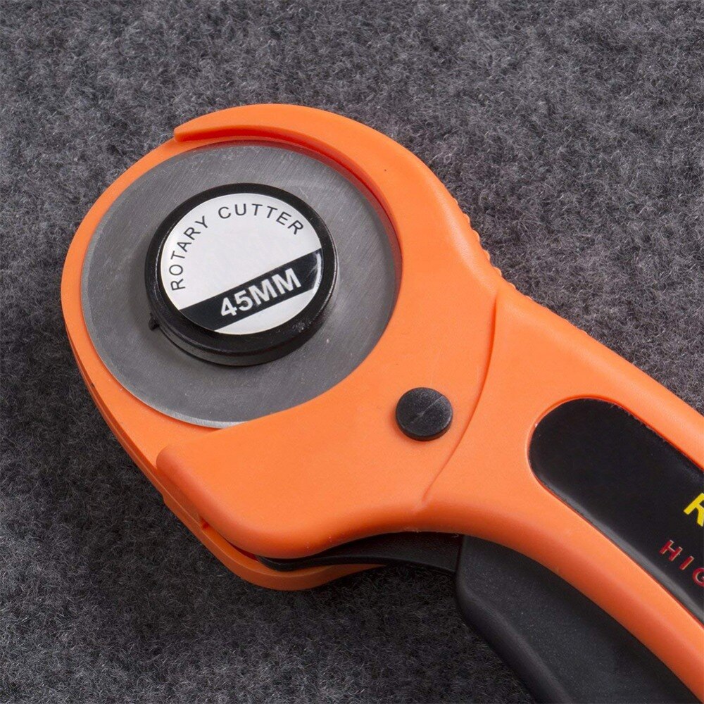 45mm Rotary Cutter knife Fabric Leather safe lock ... – Grandado