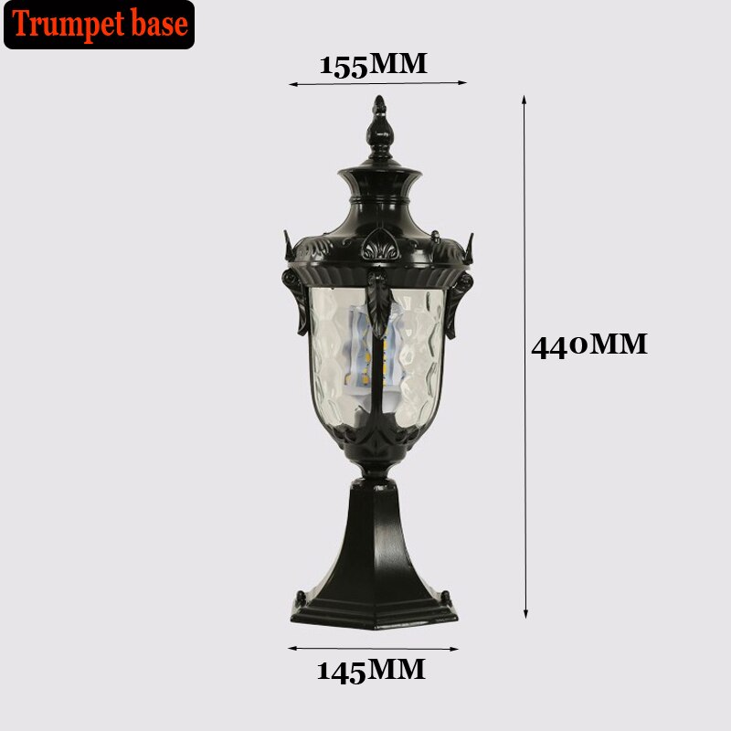 European retro rust waterproof outdoor post lights... – Grandado