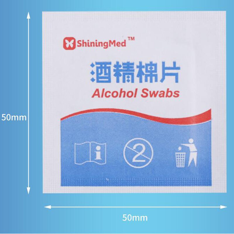 50 Pcs/box Alcohol Wipe Pad Swab Sachet Anti Tool ... – Grandado