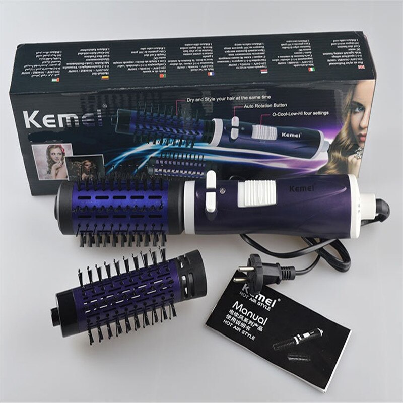 Electric Air Rotating Curling Blow Dryer Brush Aut... – Vicedeal