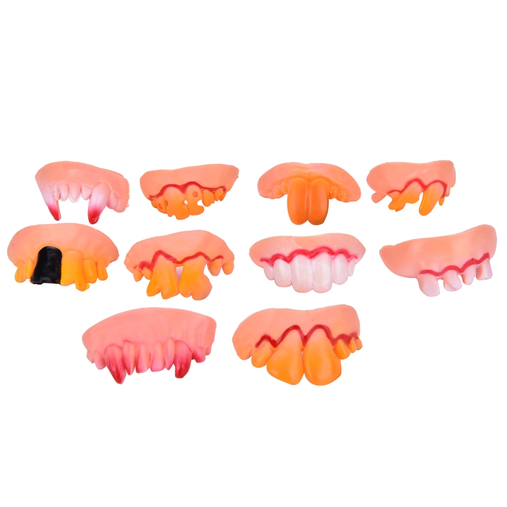 April Fool Halloween Funny False Teeth Gags Practi... – Vicedeal