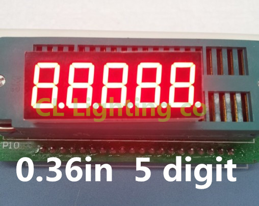 RED 0.36 inch 5 Digit 7 Segment digital Light LED ... – Grandado