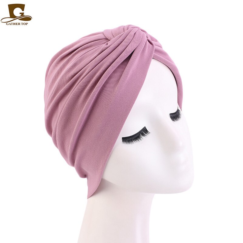 Soft Twisted Turban Cap For Women Double Layer Str... – Grandado