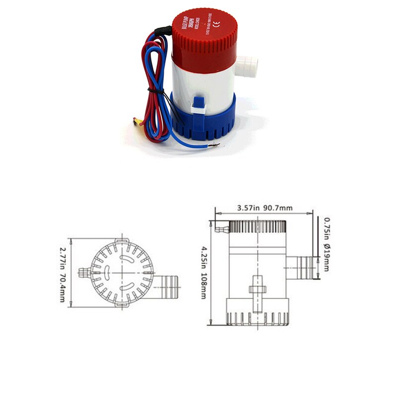Lenspomp 350 Gph Dc 12V 24V Elektrische Waterpomp ... – Vicedeal