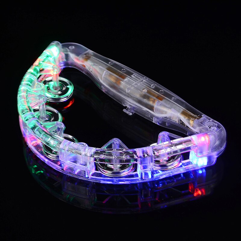 Colorful Flashing Tambourine Sensory LED Light Up ... – Vicedeal