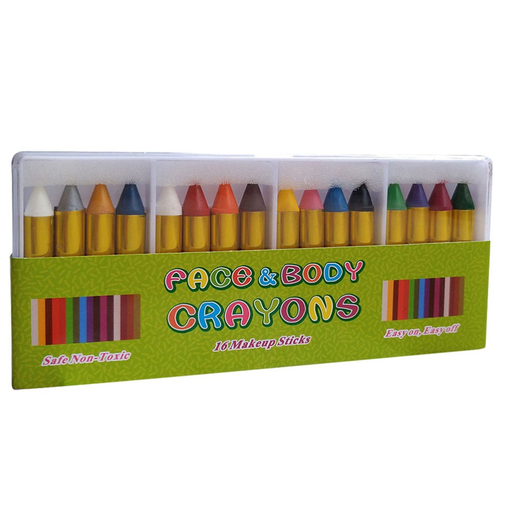 1 Set 16 Colors Face Painting Crayons Body Paintin... – Grandado