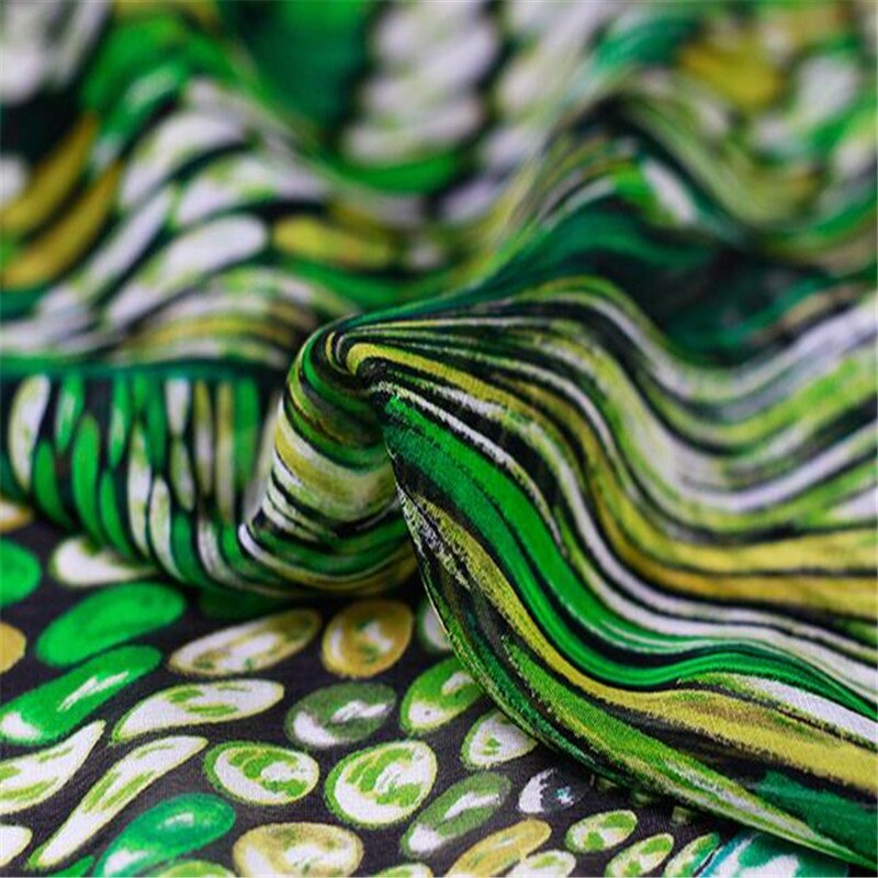 Neue Kommende Organische Seide Chiffon Farbic in P... – Vicedeal