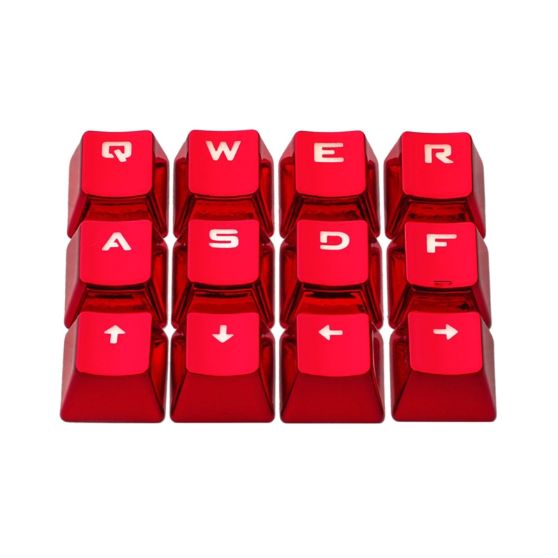12 Key Keycaps Electroplated Metal Coating PBT Gam... – Vicedeal