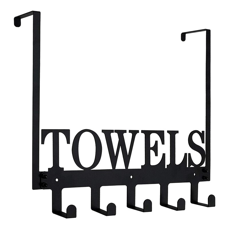 Over The Door Hook Hanger Bathroom Towel Racks Wal... – Grandado